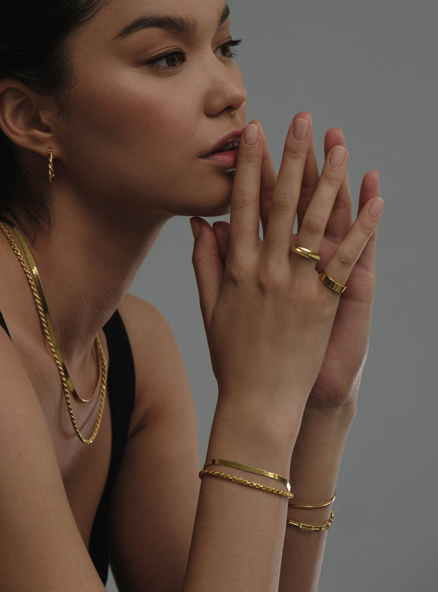 Rope Chain Bracelet Gold Vermeil - Pharos Chain | Nejim