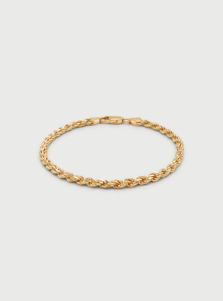Rope Chain Bracelet Gold Vermeil - Pharos Chain | Nejim